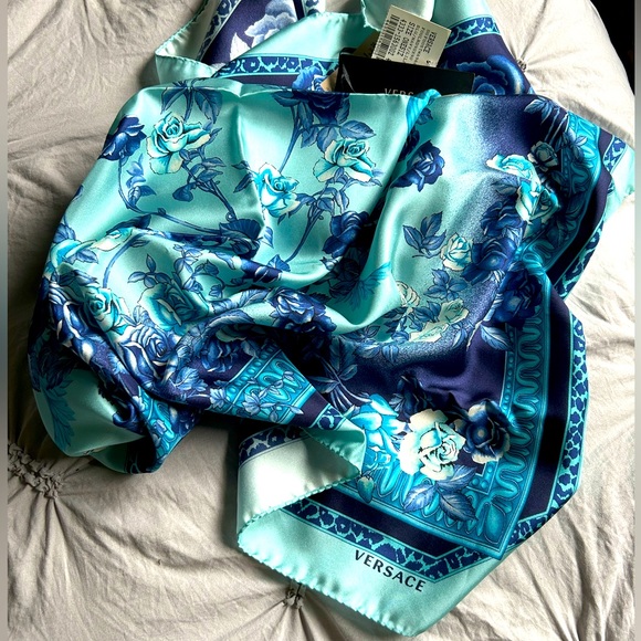 Versace | Accessories | Versace Silk Scarf Final Firm | Poshmark